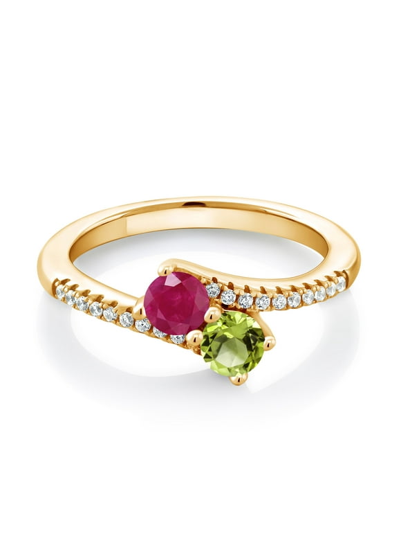 Ruby And Peridot Ring