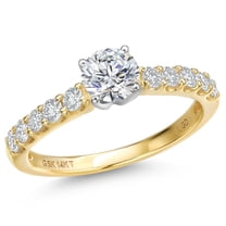 Gem Stone King 18K White Gold IGI Certified Lab Grown Diamond Solitaire ...