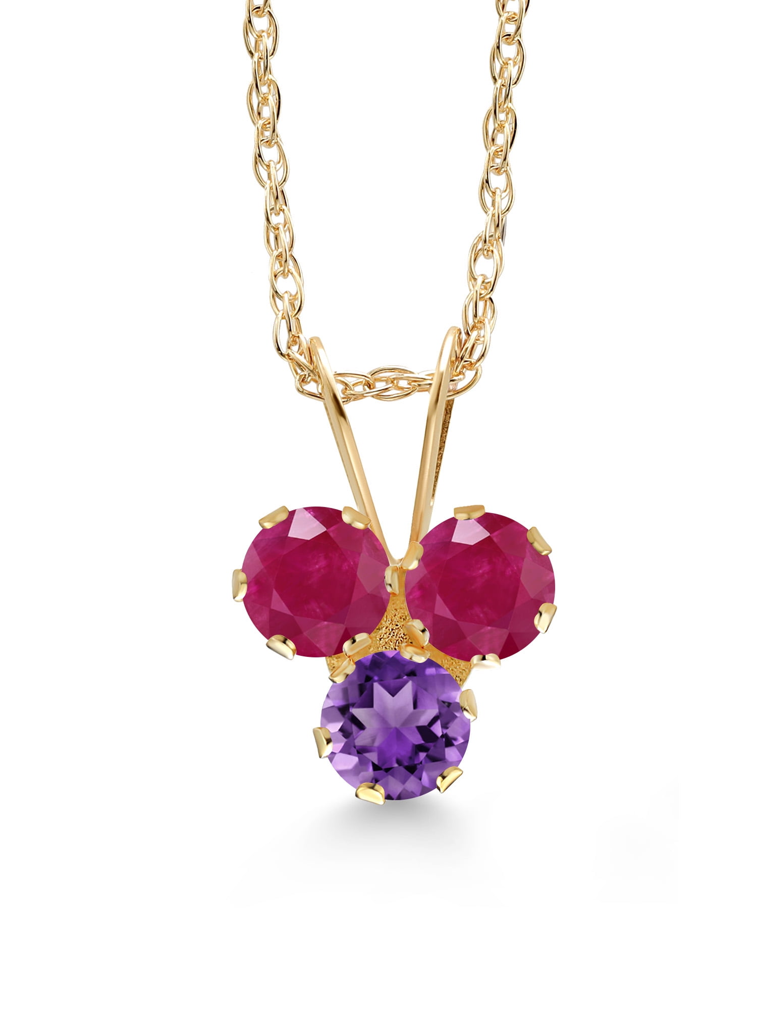 Ruby and amethyst necklace store
