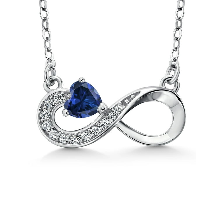 Sapphire infinity necklace store