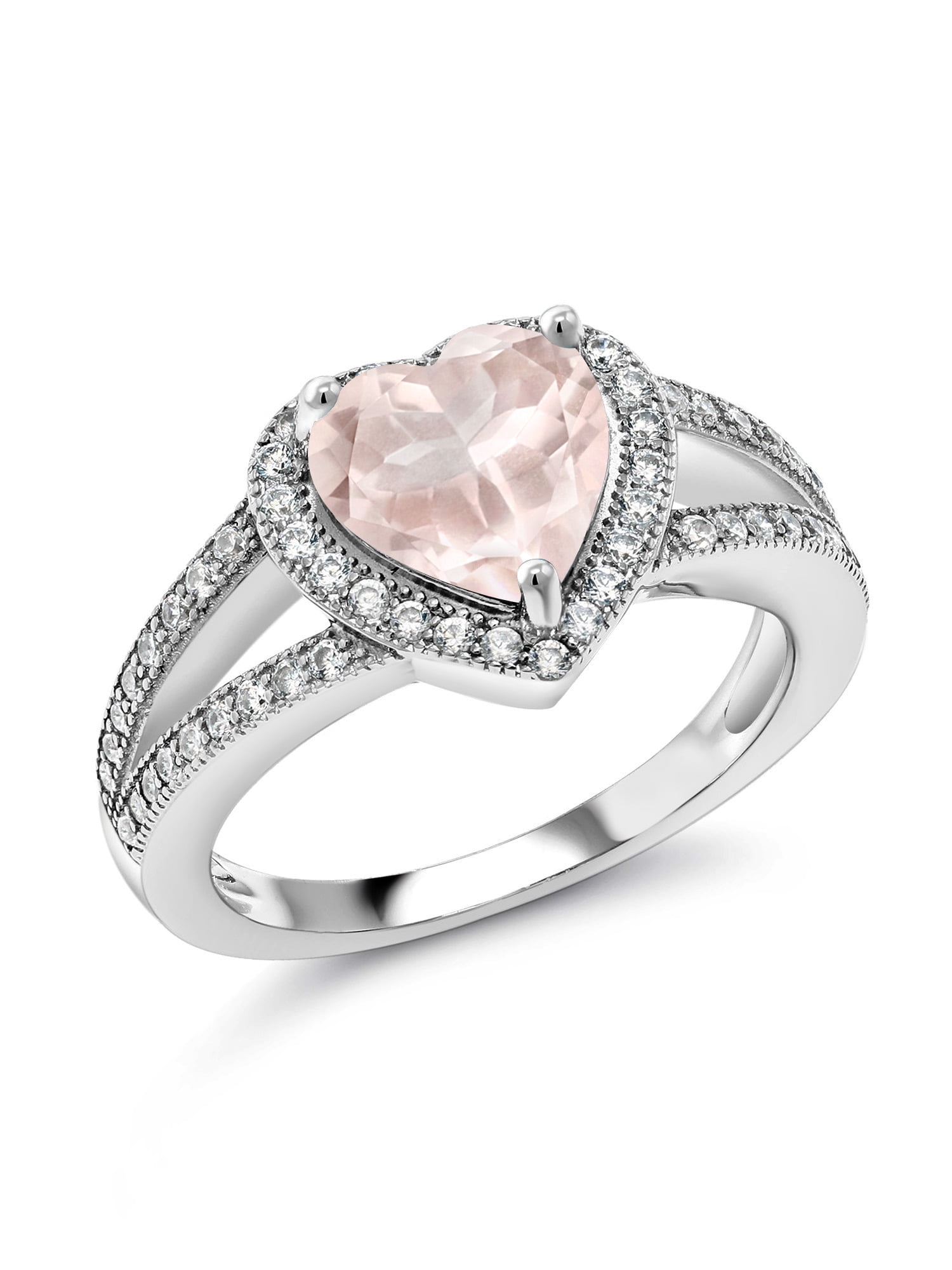 Rose Quartz Wedding Ring