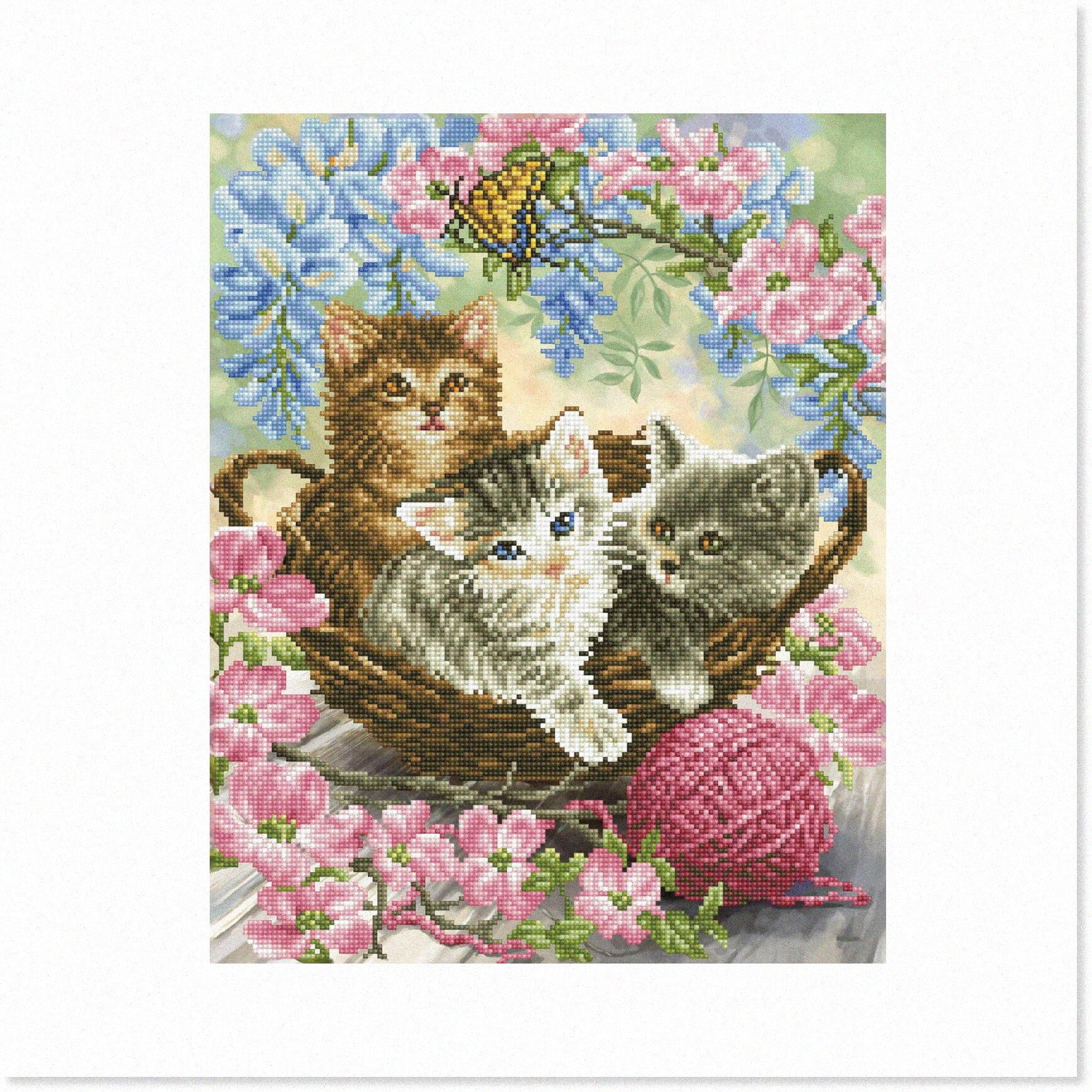 GemCat Crafts: Deluxe Kitty Knits & Gem Art Kit - Partial Drill Round ...