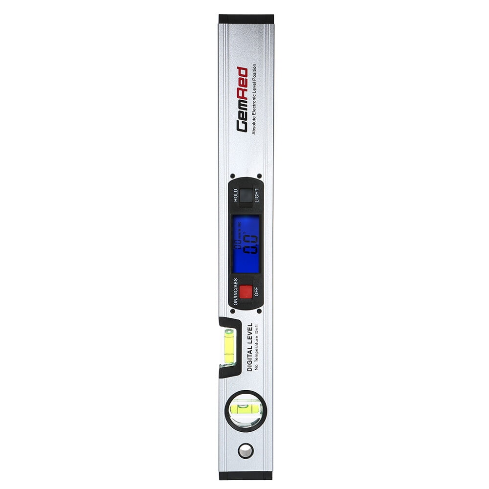 GemRed Digital Level Spirit Level Angle Finder with Magnetic 16" Long ...