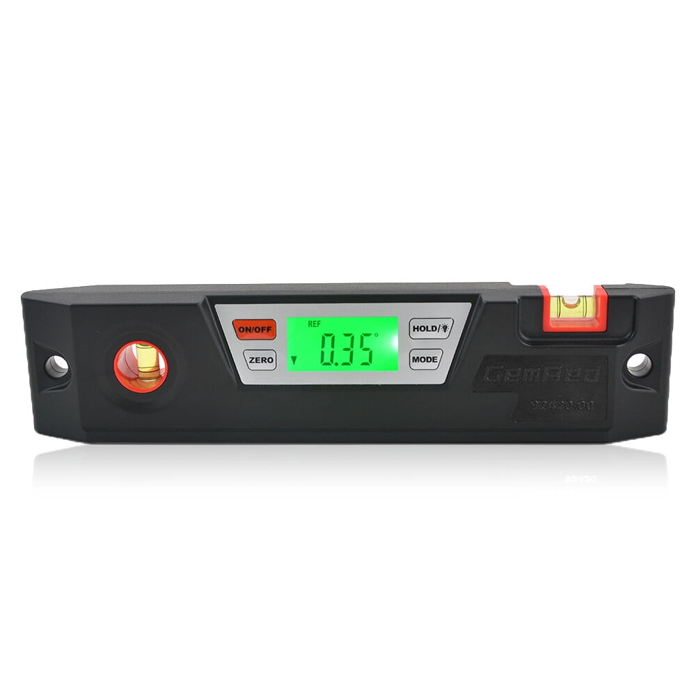 GemRed Digital Magnetic Level Digital Torpedo Level Protractor 360° LED ...