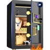 Paragon Safes Electronic Safe Deposit Box with Keypad and 2 Keys (Black ...