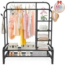 Household Essentials 52'' Dual Arm Adjustable Folding Garment Rack ...