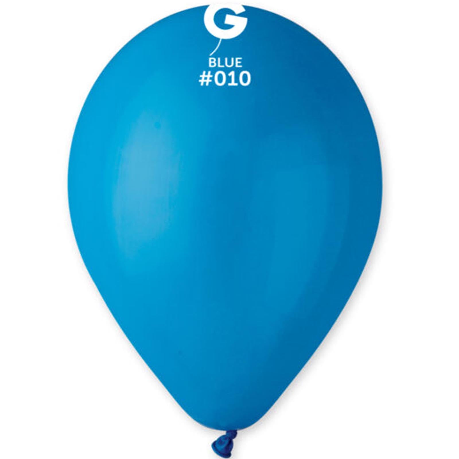Gemar - 12 Blue Latex Balloons #010 (50pcs) - Walmart.com