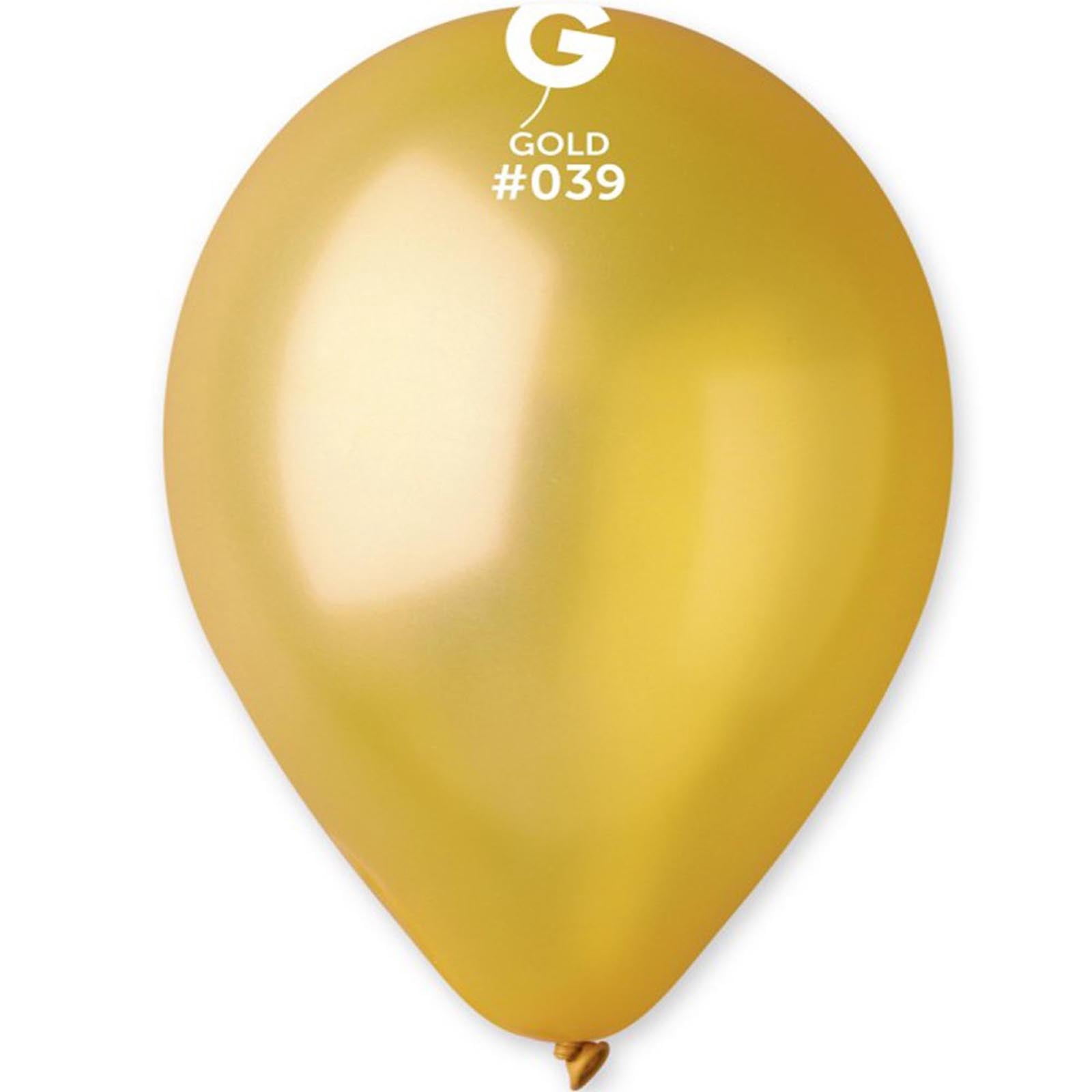 Gemar - 12 Metallic Gold Latex Balloons #039 (50pcs) - Walmart.com