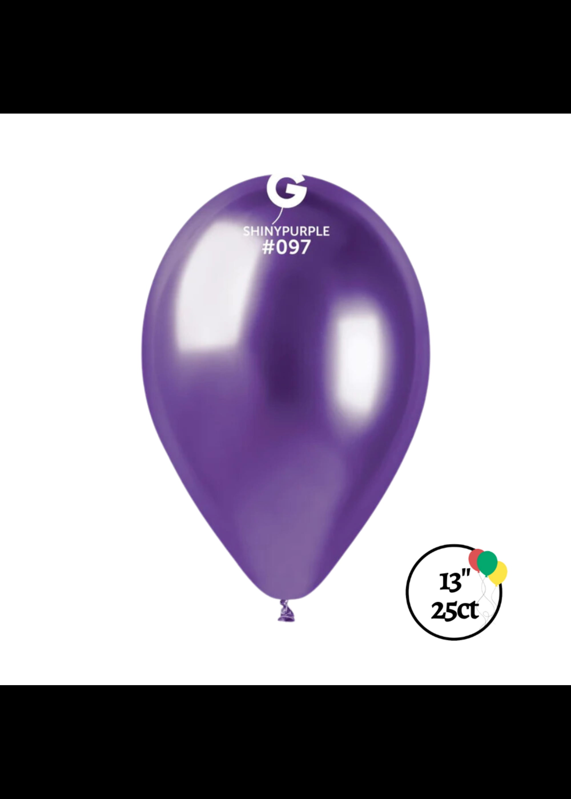 Gemar 13" Shiny Purple Balloons 25 ct - Walmart.com