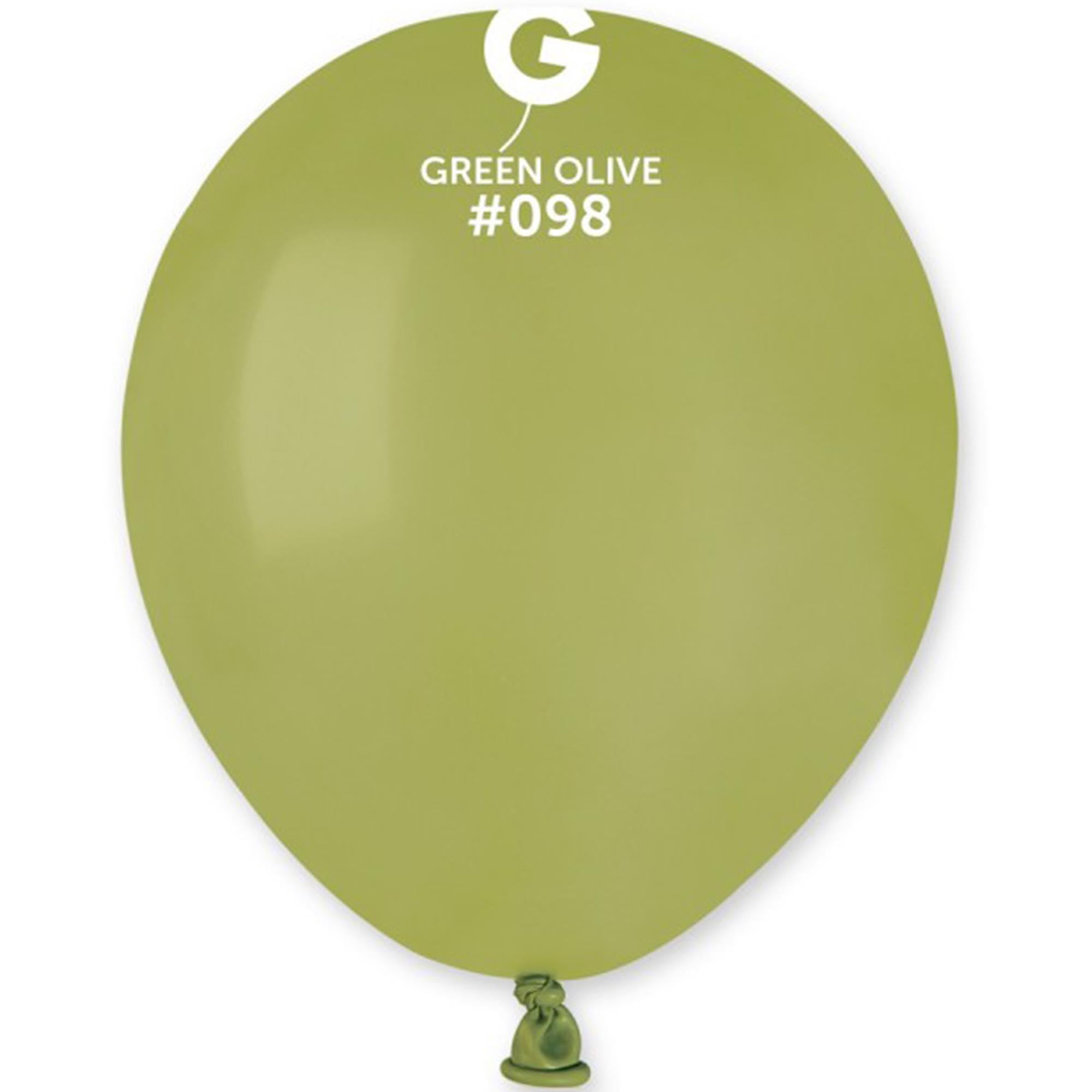 Gemar - 5 Green Olive Latex Balloons #098 (100pcs) - Walmart.com
