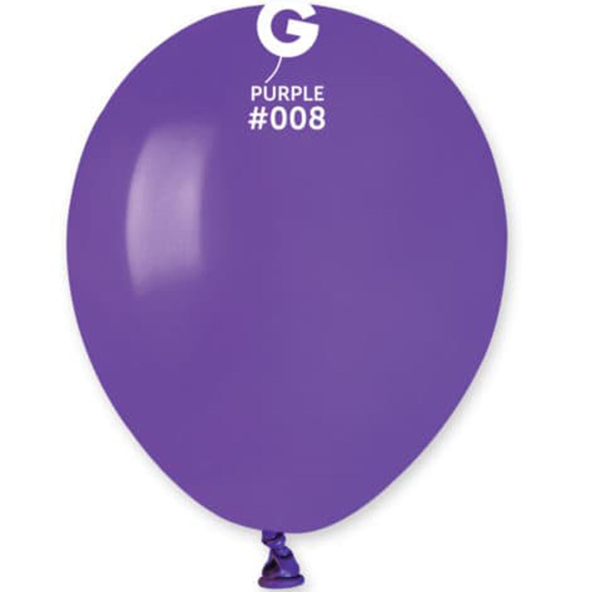 Gemar - 5 Purple Latex Balloons #008 (100pcs) - Walmart.com