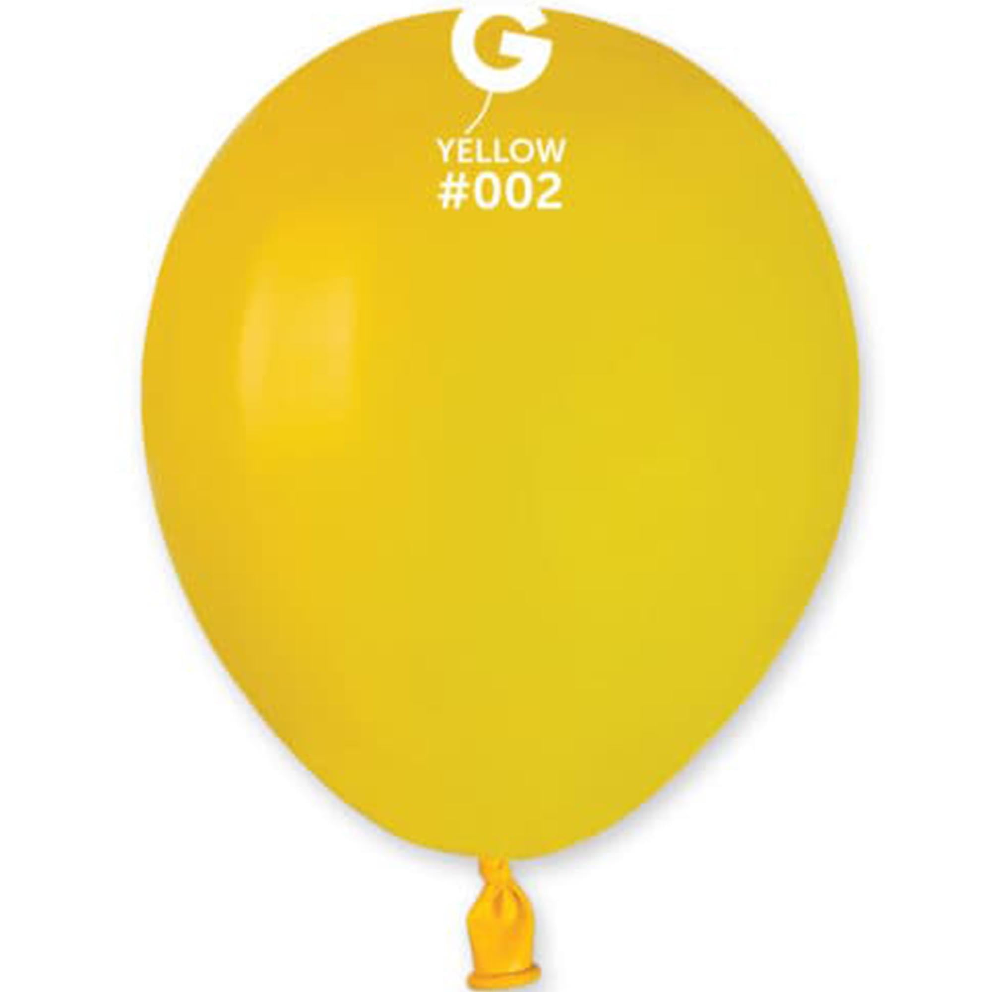 Gemar - 5 Yellow Latex Balloons #002 (100pcs) - Walmart.com