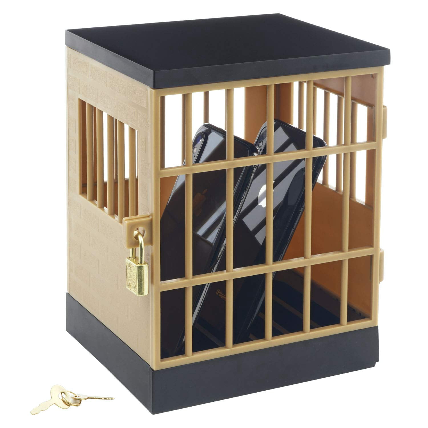 Gemaxvoled Cell Phone Jail Lock Box, Gold Mobile Phones Prison Lockable ...