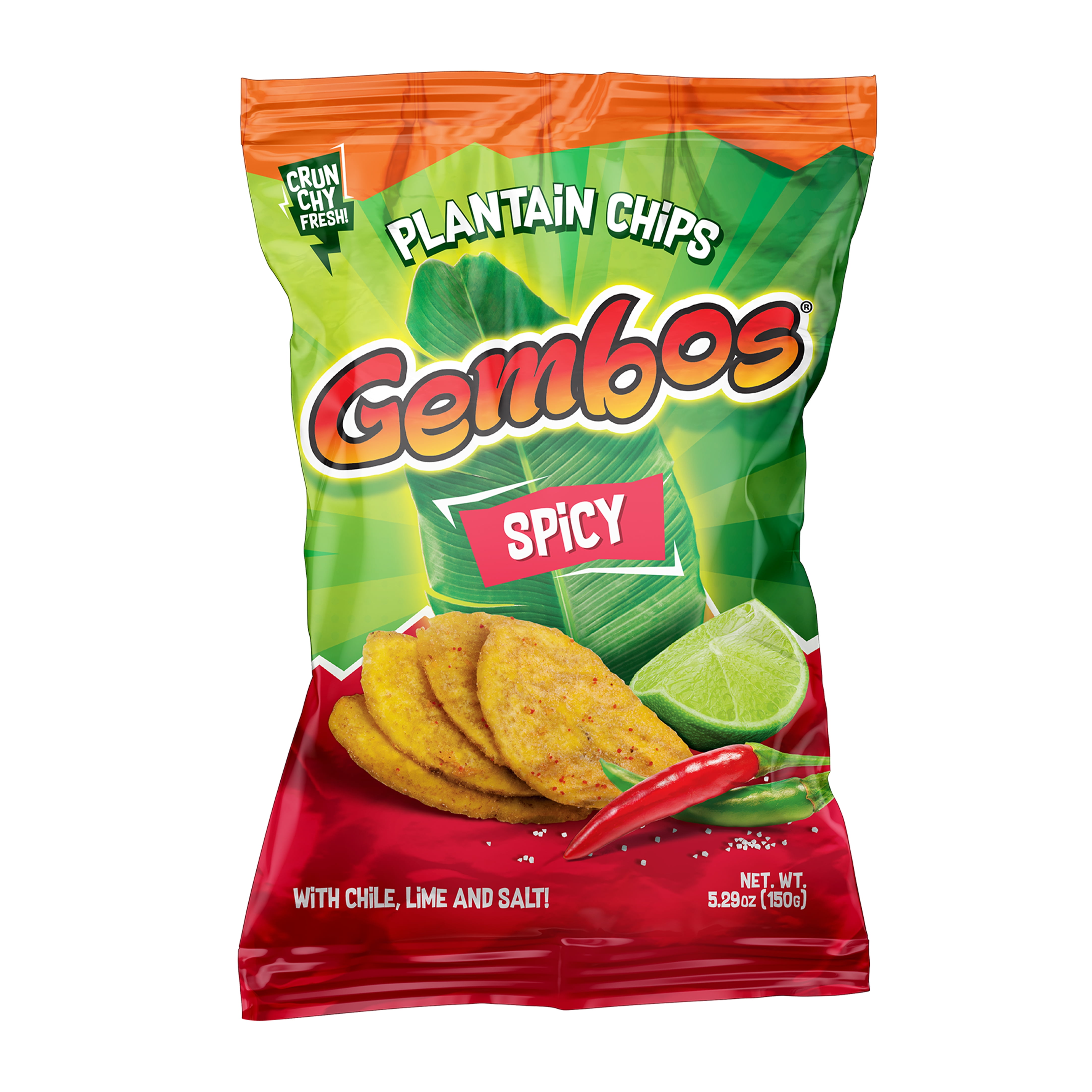 Gembos Plantain Chips Spicy / Picoso 12-Pack, 5.29oz - Walmart.com