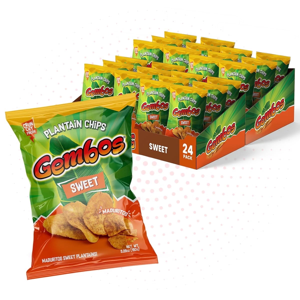 Gembos Sweet Maduritos Plantain Chips, 5.29 oz, 24 Pack - Walmart.com