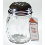 Gemco Clear/Silver Glass/Stainless Steel Cheese Shaker 5 oz - Walmart.com
