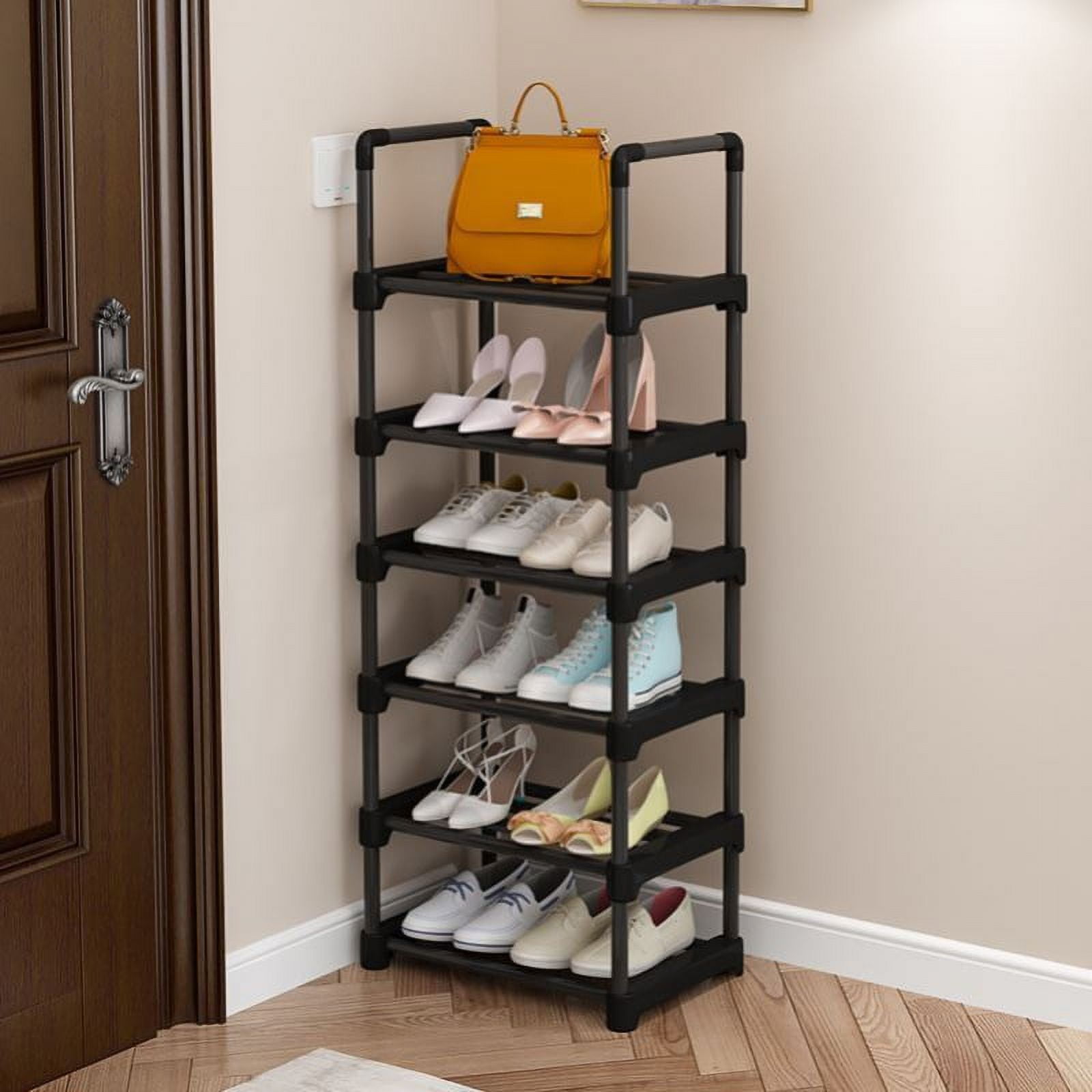 Gemdeck Strong Steel 6-Tier Stackable Shoe Rack Organizer, Garage Shelf ...