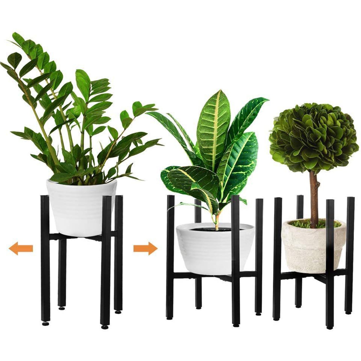 Gemdeck Adjustable Plant Stand Metal Flower Pot Rack Holder, Black ...