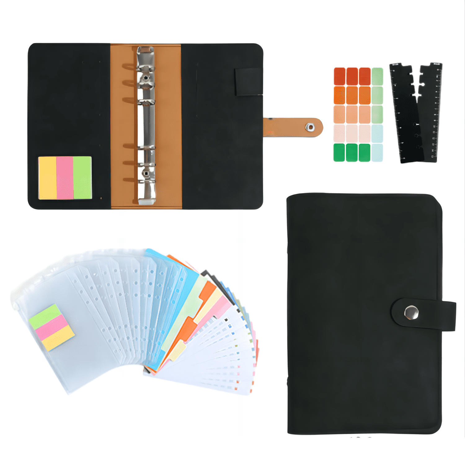 Gemdeck Budget Binder Money Organizer for Cash with 12 Transparent ...