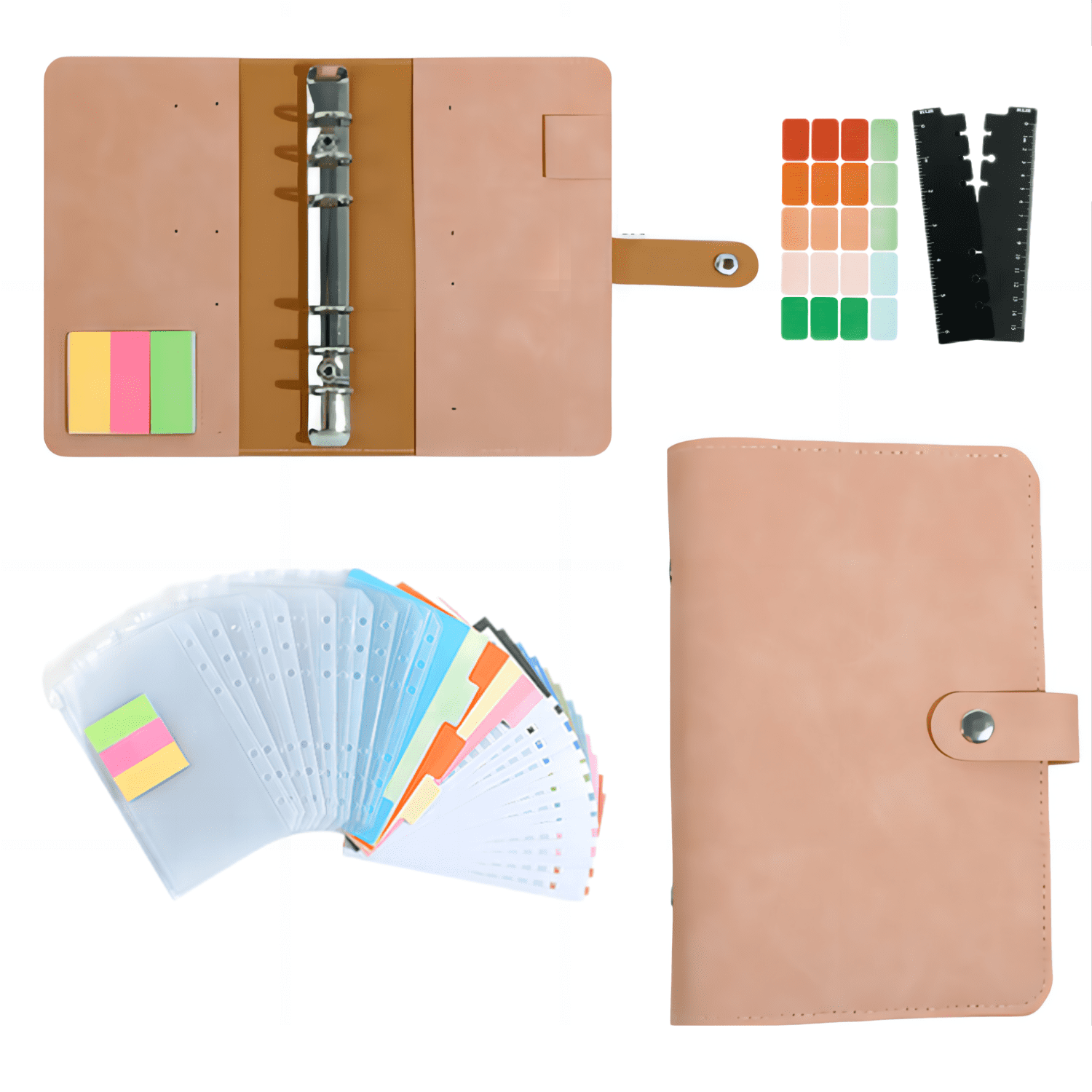 Gemdeck Budget Binder Money Organizer for Cash with 12 Transparent ...