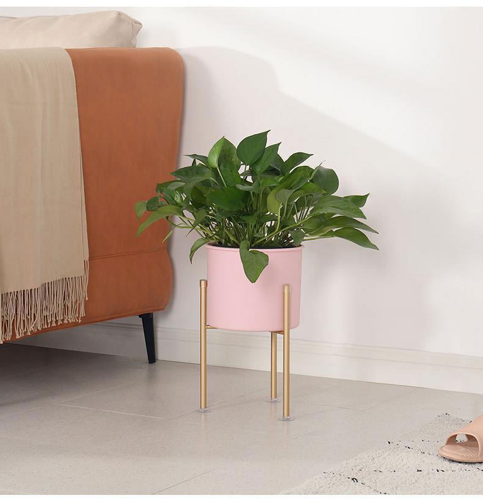 Gemdeck Modern Plant Stands Golden Metal Flower Pot Rack Holder, S ...