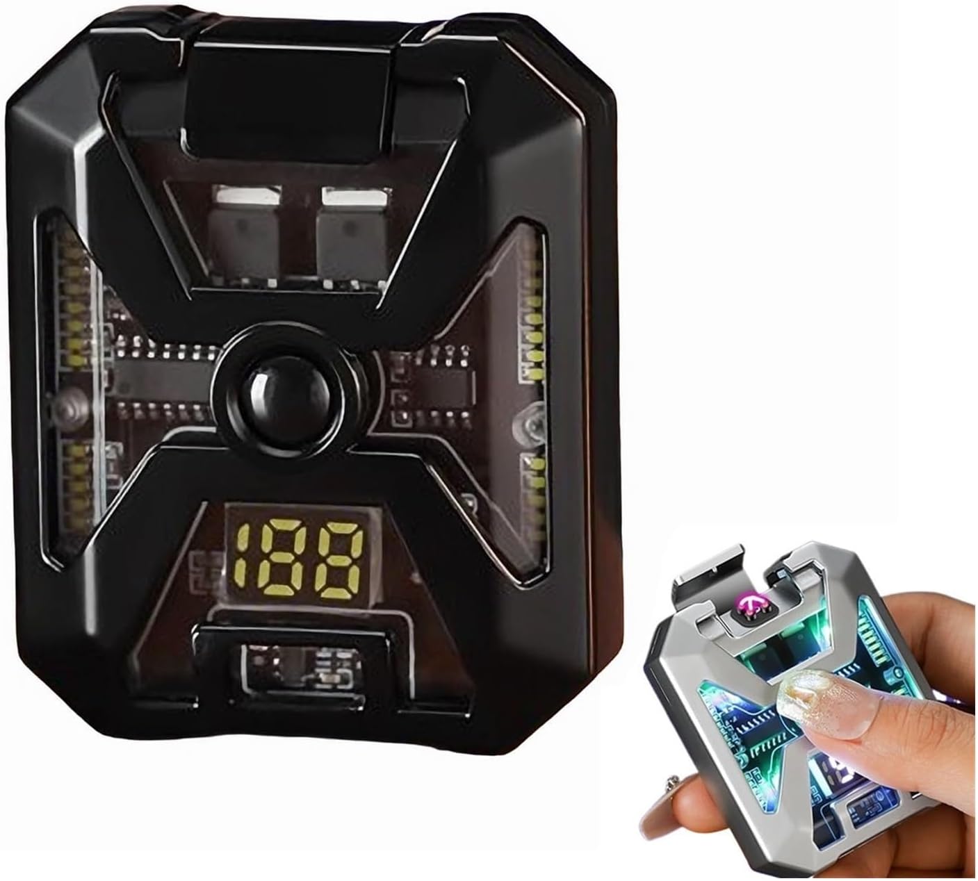 Gemegraclee 2024 LED Lighting Mecha Lighter, Rechargeable Arc Smart ...