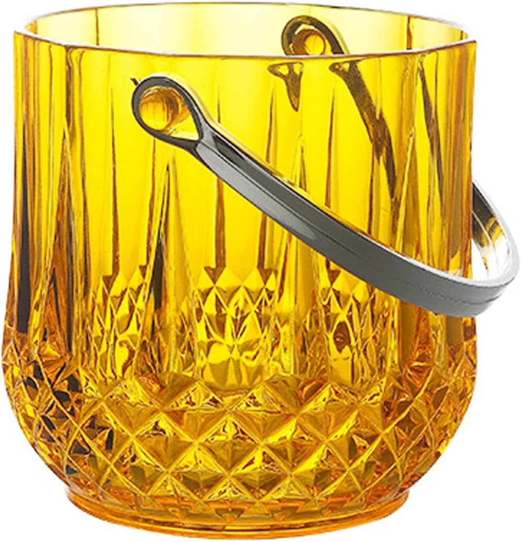 Gemegraclee Acrylic Champagne Bucket,4.9 Inch Clear Ice Buckets for ...