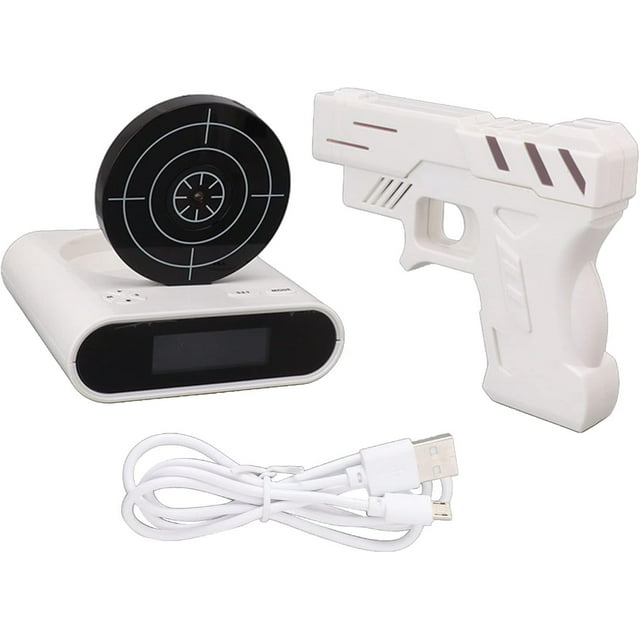 Wewean Clock Shooting Target Digital Alarm Clock Innovative Toy with ...