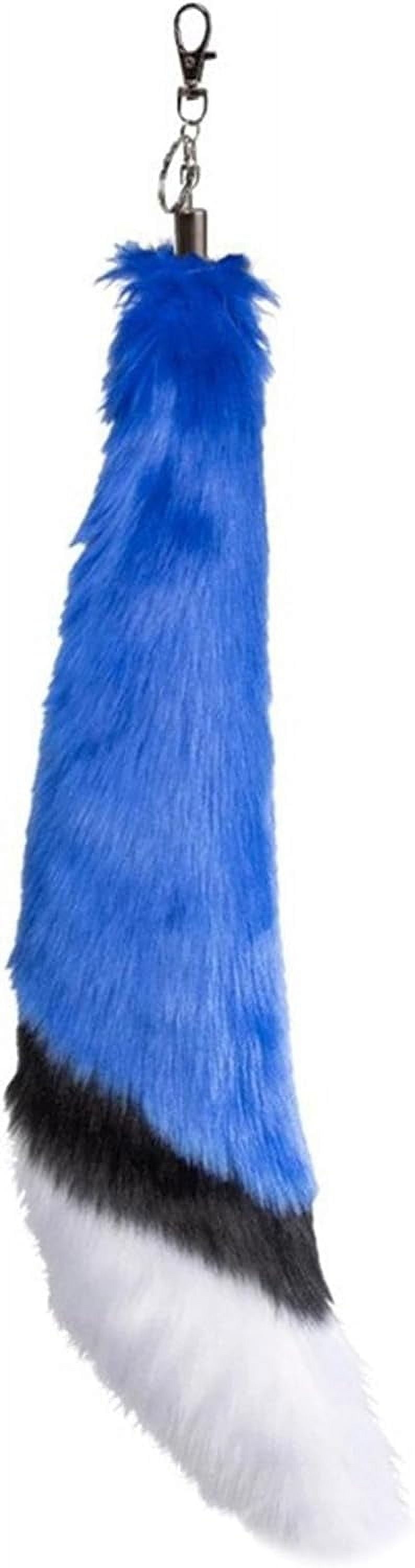 Wewean Furry Faux Furs Foxes Tail Keychain Cosplays Toy Bag Hangings ...