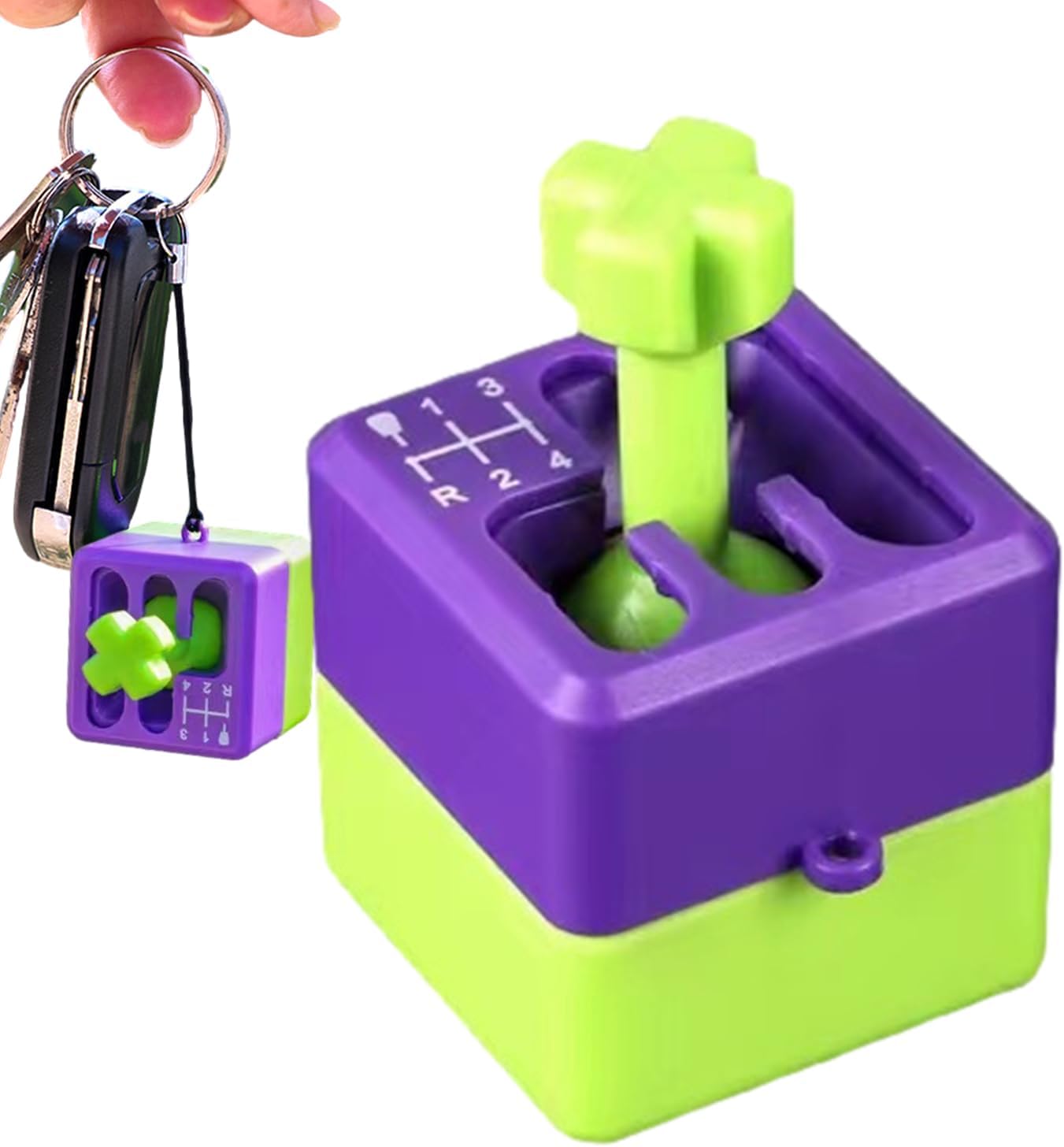 Gemegraclee Gear Shifter Keychain, 3D Printed Fidget Toy Gear Shifter ...