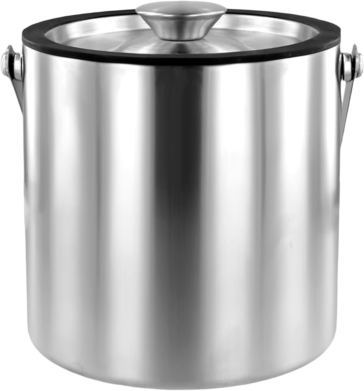 Wewean Ice Bucket with Lid, Insulated Ice Bucket, 3L Double-Wall ...