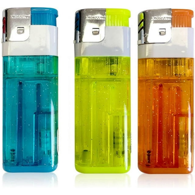 Gemegraclee Jumbo Lighting Lighters, Clear Soft Flame Oil Window Large Capacity Lighter, 3 Pcs ...