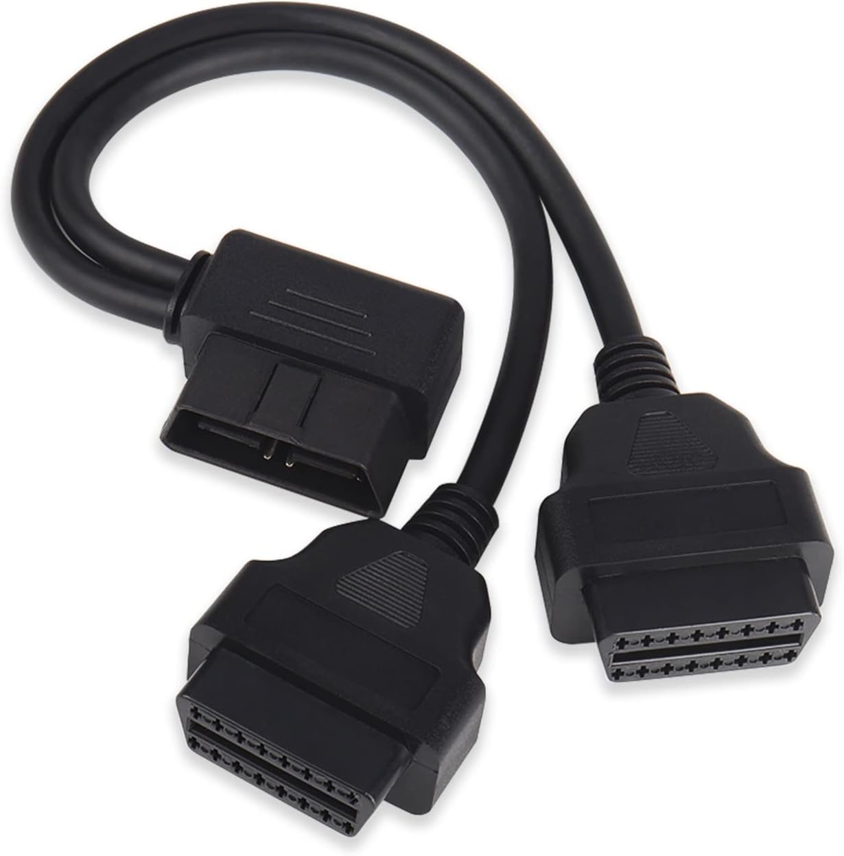 Wewean OBD Splitter Adapter, Right Angle 30cm/12 OBD II Splitter ...