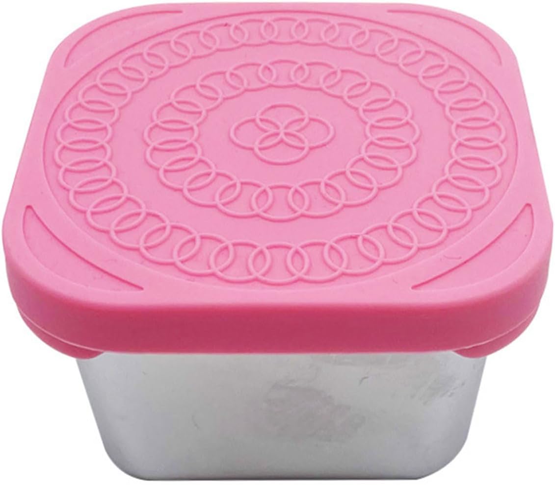 Gemegraclee Stainless Steel Containers Children Snack Lunch Box Square ...