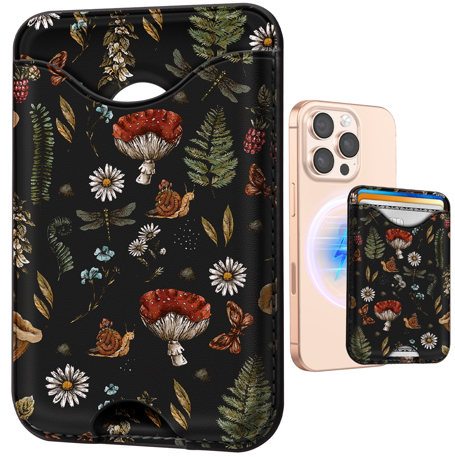 Gemfits Compatible with Magsafe Wallet Magnetic Card Holder Phone ...