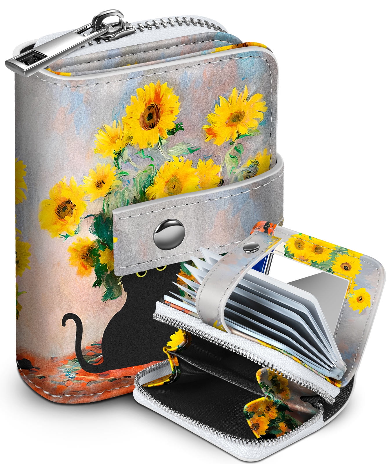 Gemfits Wallets Organizer Purse Girly Aesthetic Unique Zipper Credit ...