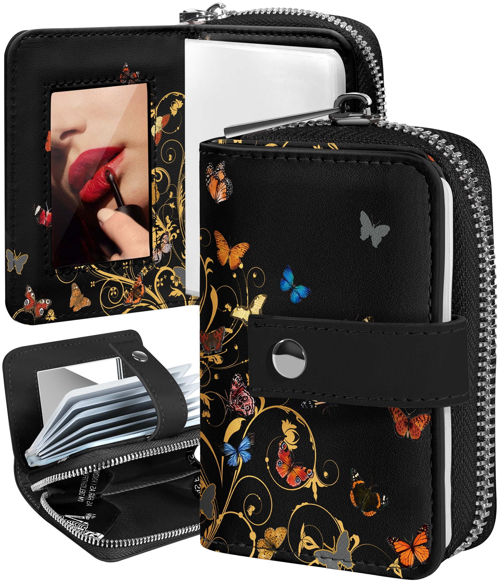 Gemfits Wallets Organizer Purse Girly Aesthetic Unique Zipper Credit ...