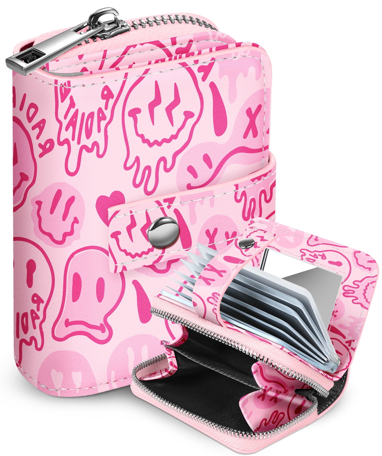 Gemfits Wallets Organizer Purse Girly Aesthetic Unique Zipper Credit ...