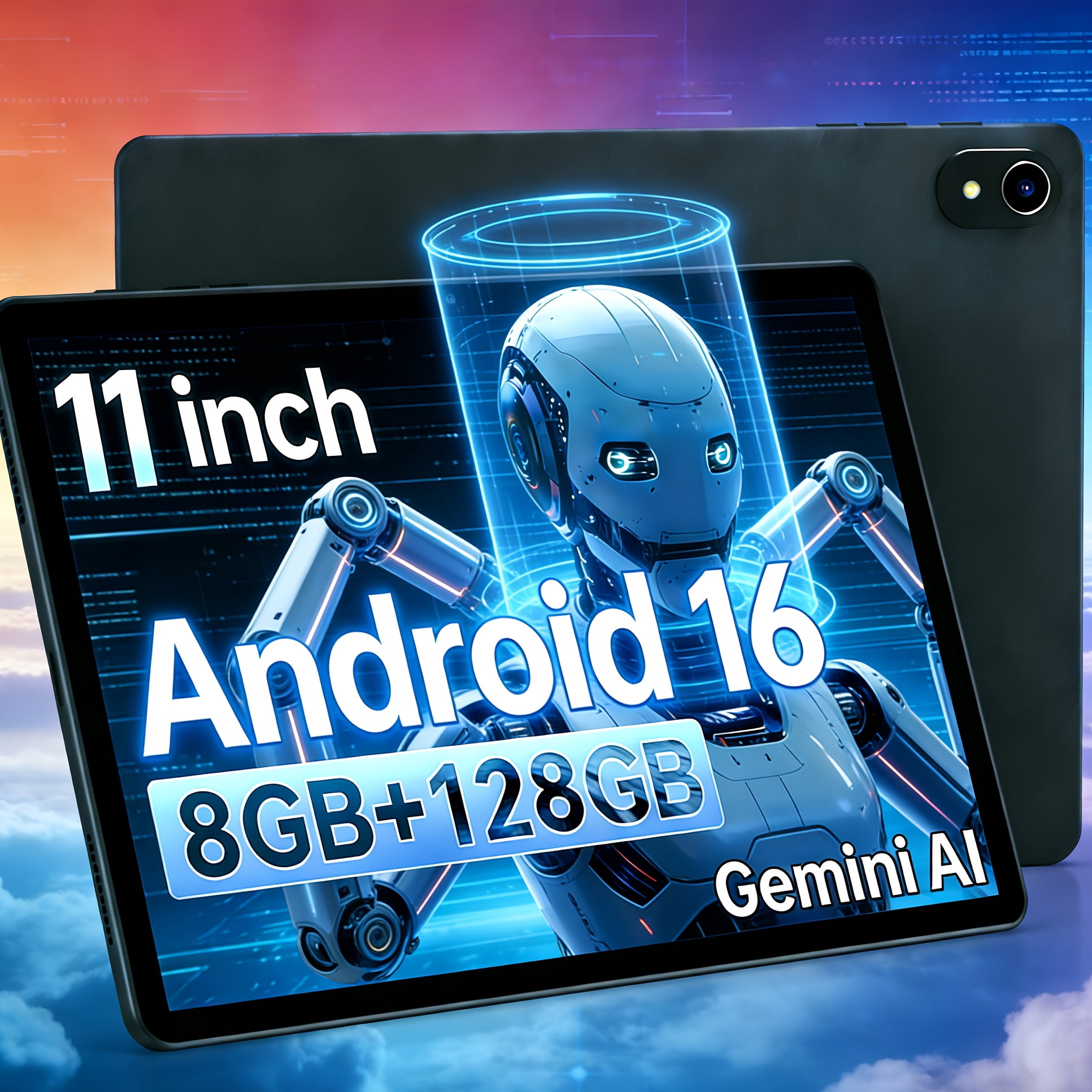 Gemini AI Android 16 Business Tablet 10.1"/11", 2026 Hot Model, 8/4GB ...