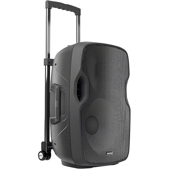 Gemini 12” 1500W Wireless Battery-Powered Bluetooth PA Speaker with Mic ...