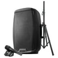 Gemini AS Series Bluetooth Portable PA Speaker Kit with Stand and Wired ...