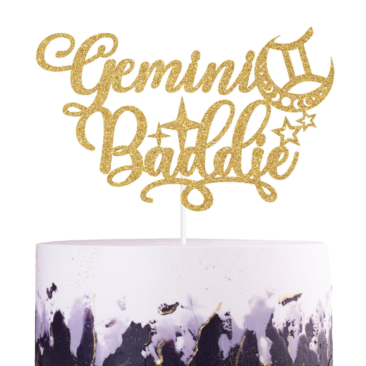 Gemini Baddie Cake Topper, Big Gemini Energy KMC2Cake Decor, It's ...