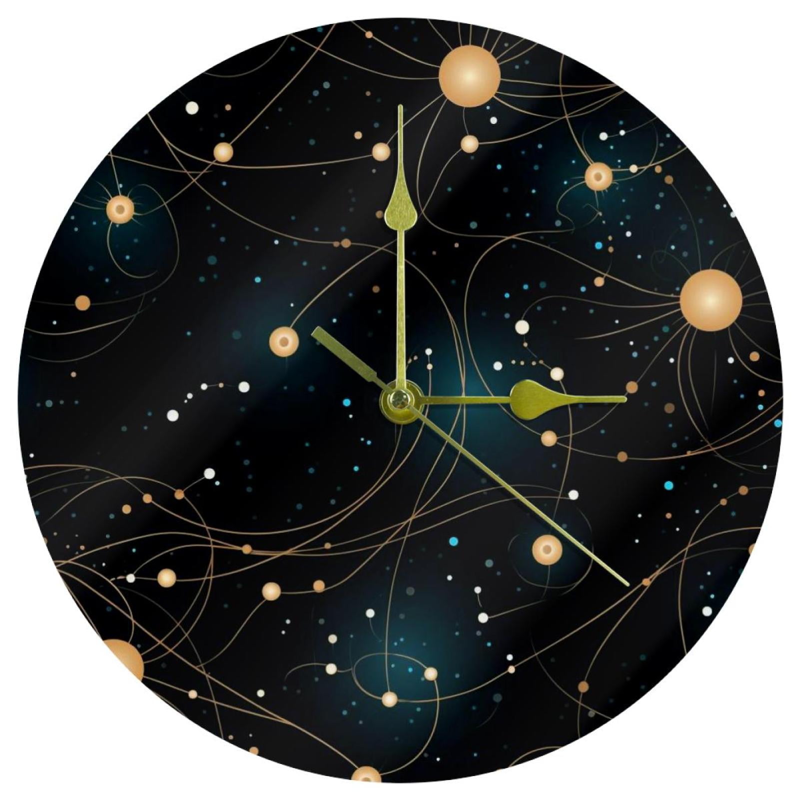 Gemini Circular Acrylic Wall Clock - Elegant Timepiece for Home with ...