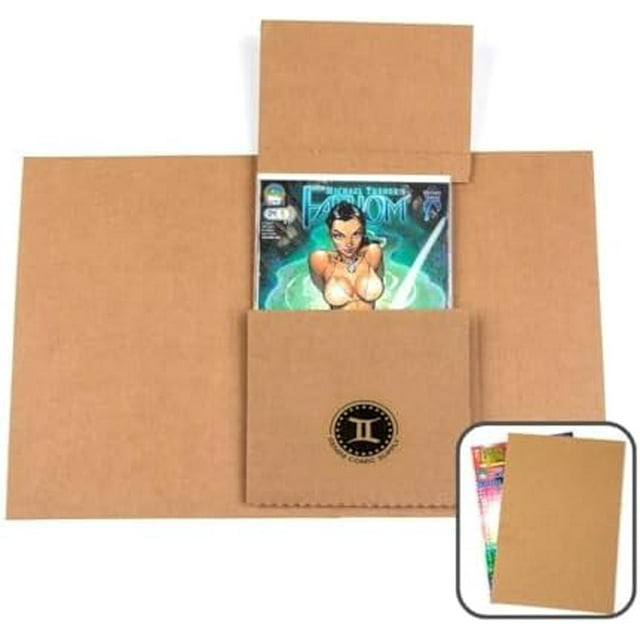 Gemini Comic Book Mailers with Filler Pads | Pack of 100 mailers + 100 ...