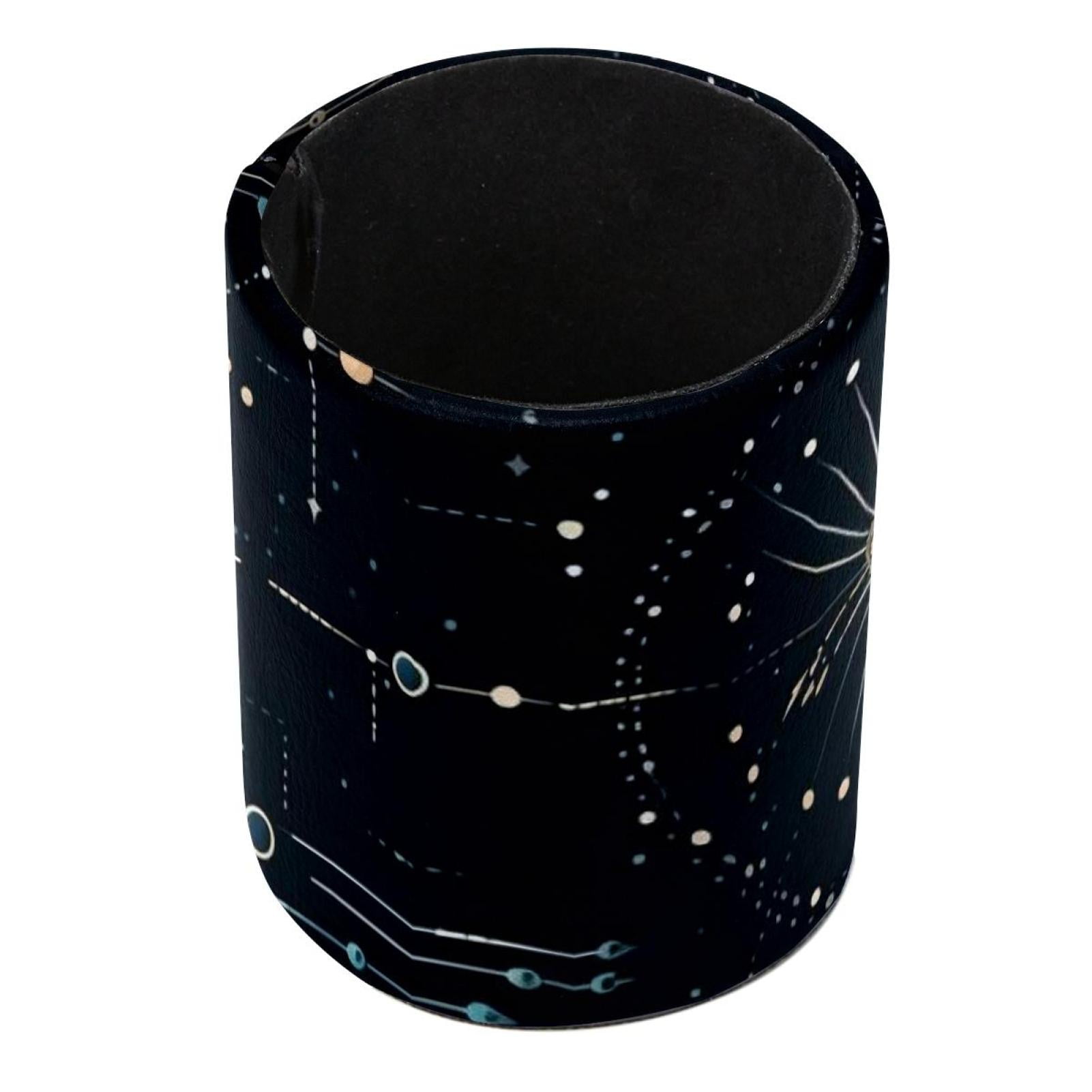 Gemini Constellation Black PVC Leather Brush Holder Pen Holder Pencil ...
