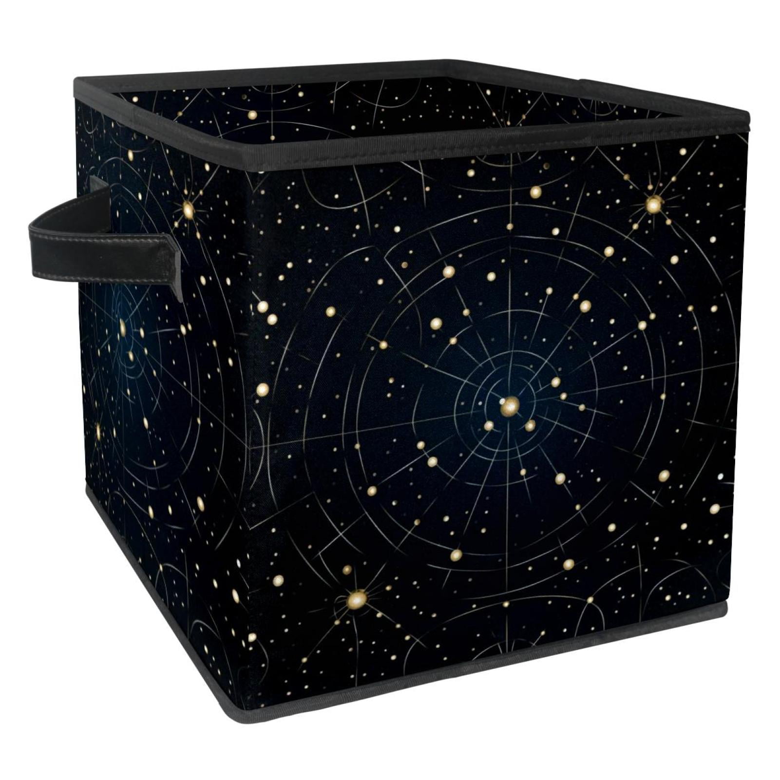 Gemini Constellation Foldable Storage Baskets with Handle, 10.8"x10.5 ...