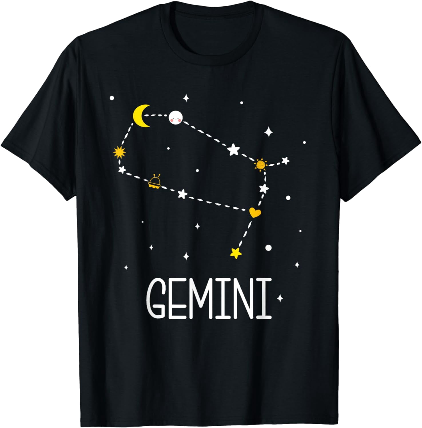 Gemini Constellation - Gemini Zodiac Sign Birthday Gift T-Shirt ...