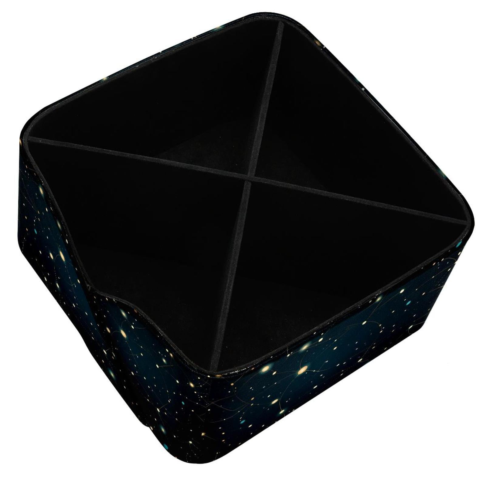 Gemini Constellation Square Pencil Case with 4 Compartments, Removable ...