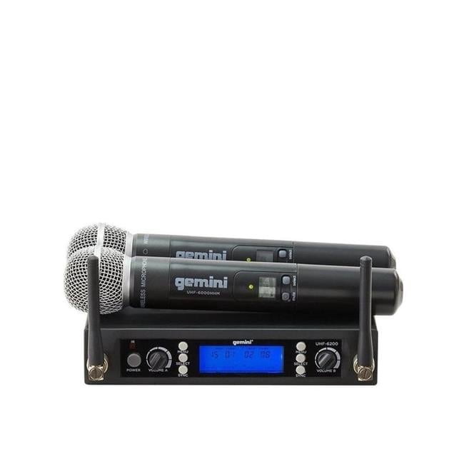 Gemini Dual Channel Wireless 2 Handhelds Microphone System - Walmart.com