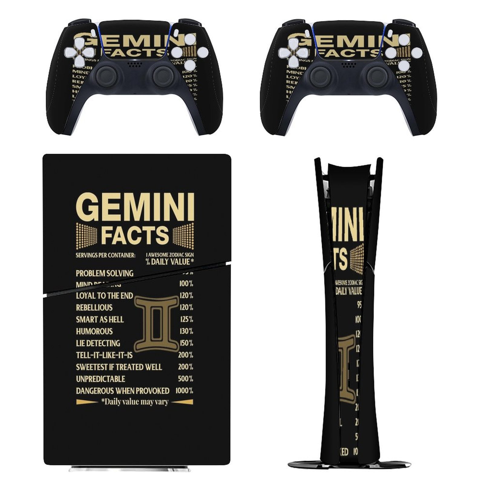 Gemini Facts Zodiac Sign Astrology Birthday Gift PS5/PS5 Slim Digital ...